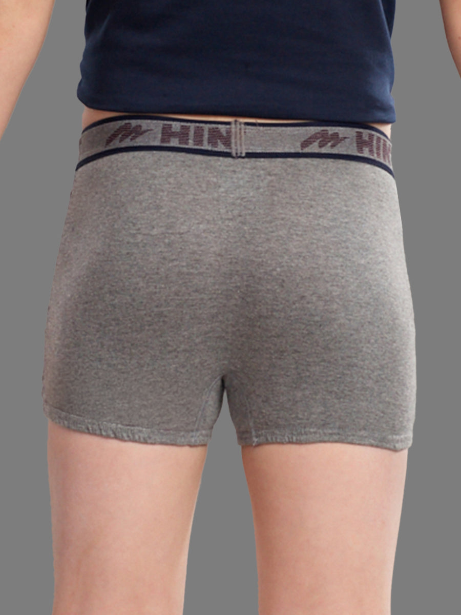 Premium Cotton Combed Plain Mini Trunk with Ultrasoft Waistband-Dark G