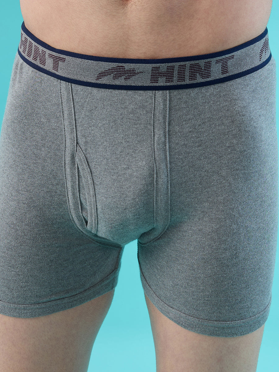 Buy Men's Intro Stretch Long Trunks - Wine & D Grey Mel (Pack of 2 ...