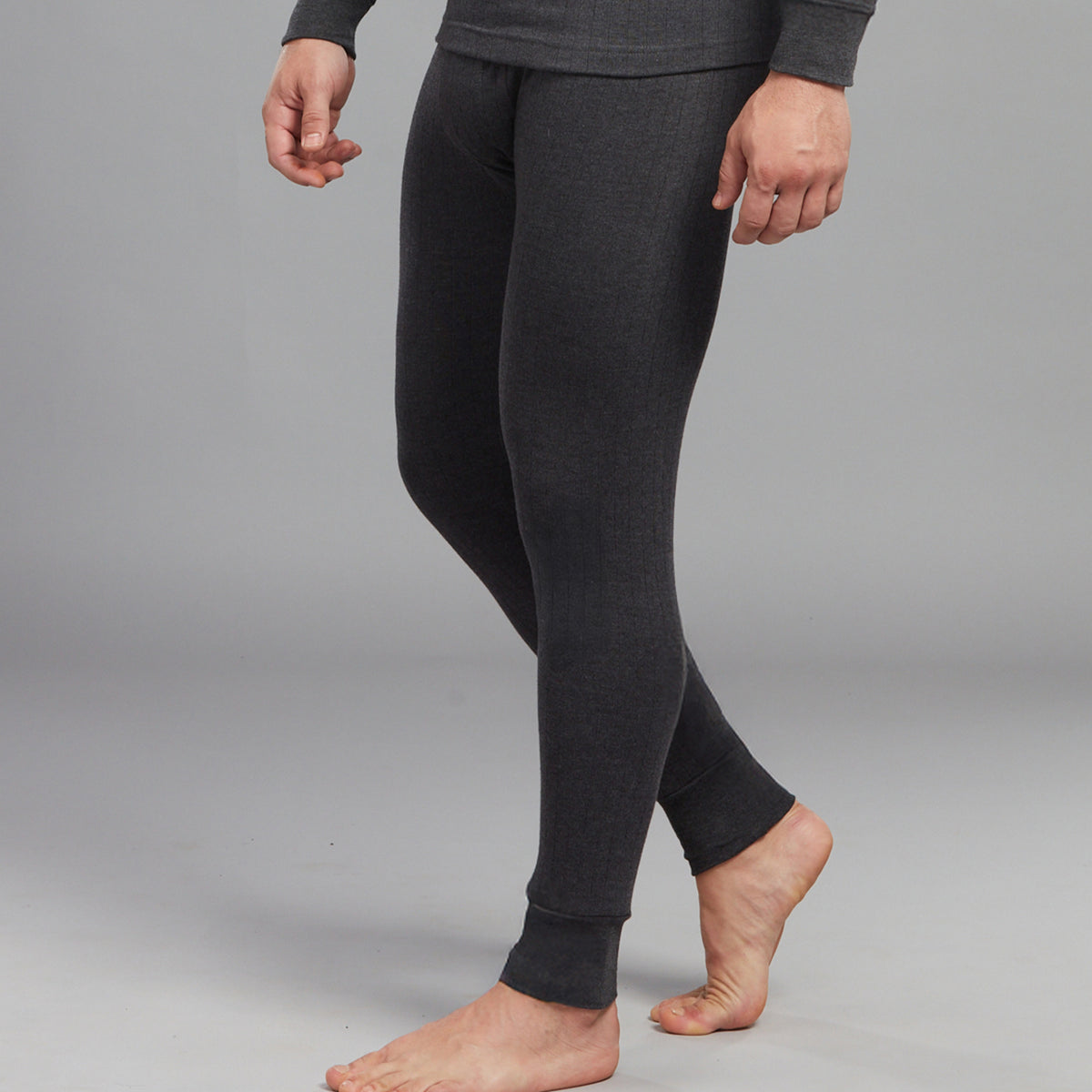 Hint Men’s Premium Cotton Slim Fit Parka Thermal Trousers - Charcoal ...