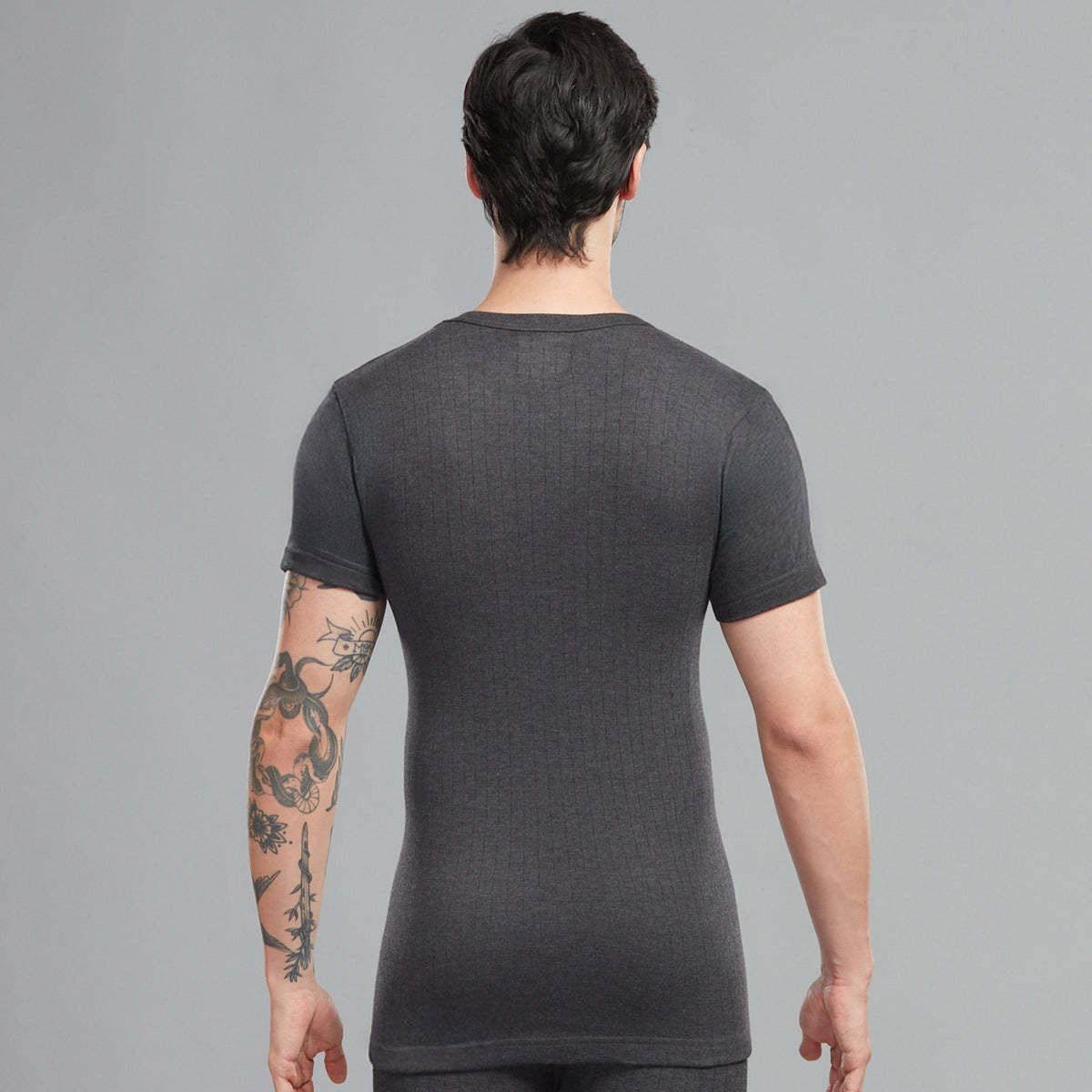 Buy Macho Hint Men’s Cotton-Polyester Parka Thermal Vest - Charcoal ...