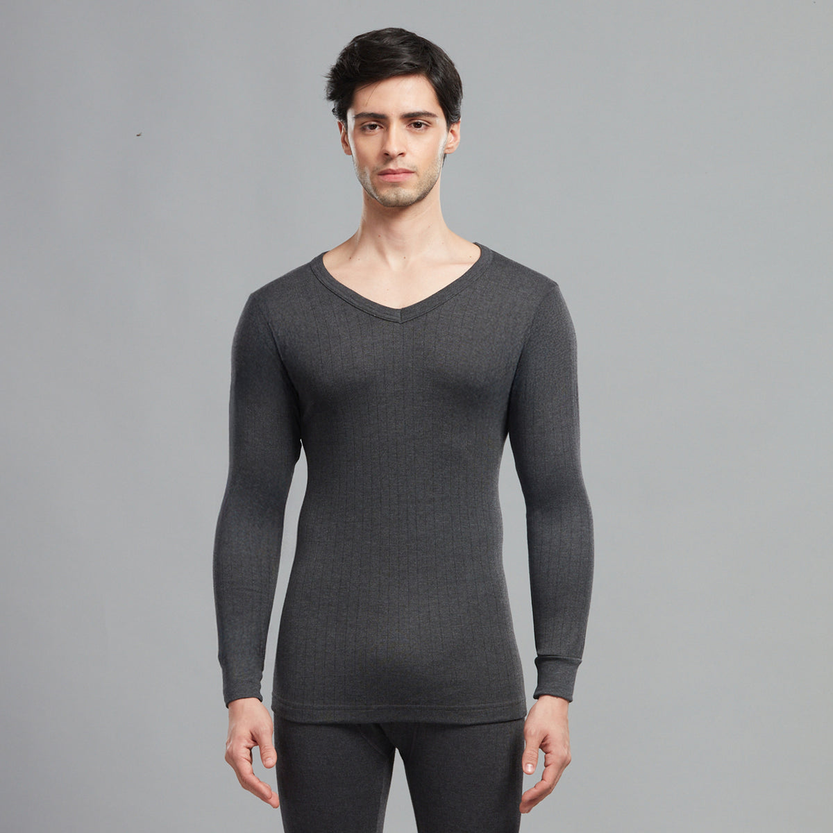 Macho Premium Cotton-Polyester Slim-Fit Parka Thermal Vest - V-Neck ...