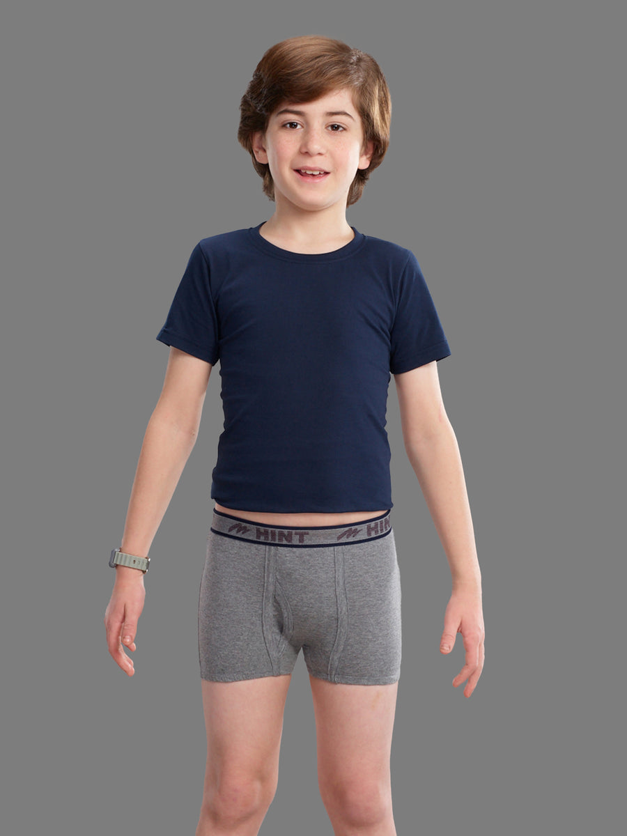 Premium Cotton Combed Plain Mini Trunk with Ultrasoft Waistband-Dark G